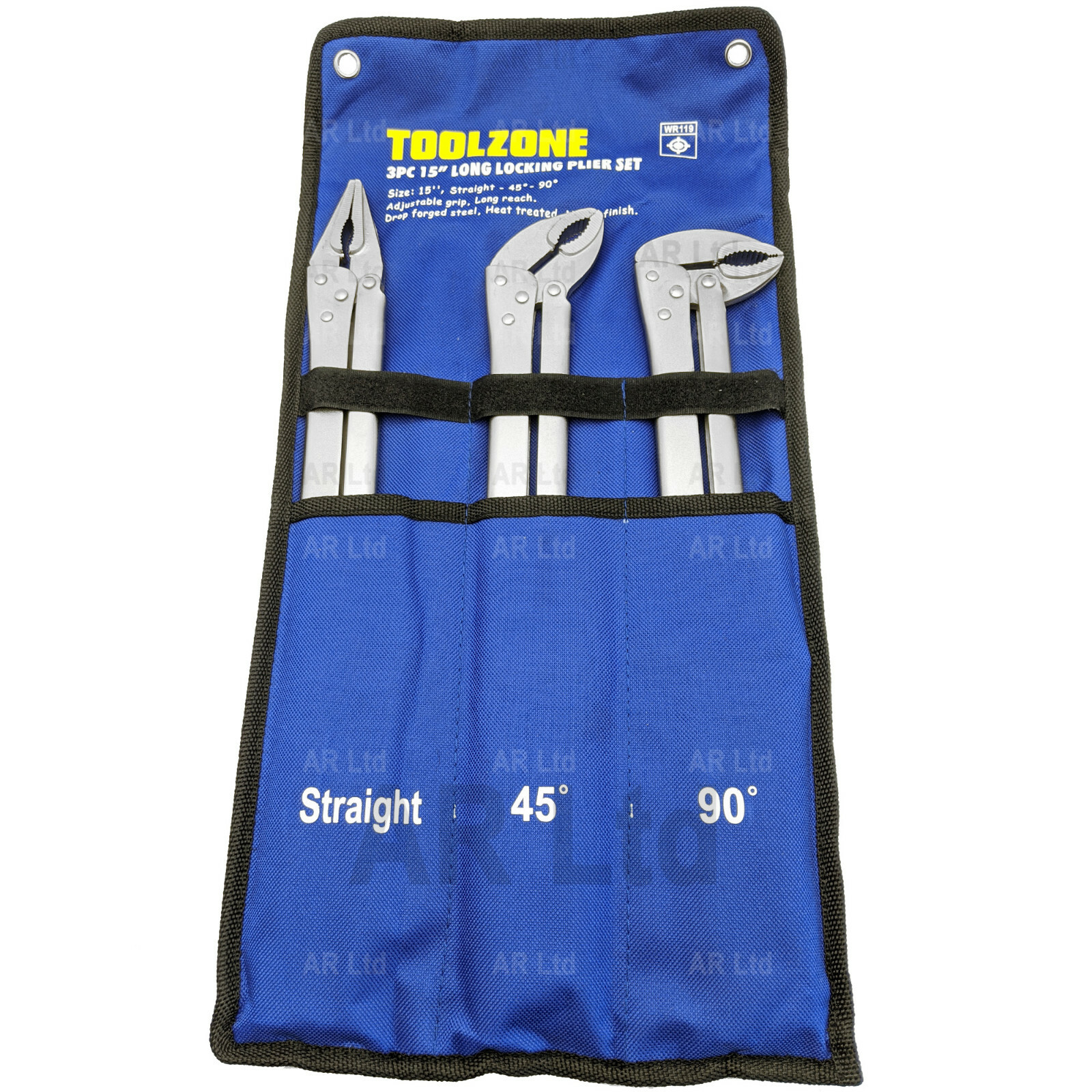 Vice/Mole Grip set with Extra Long Reach. Locking Vice Grip Pliers ...