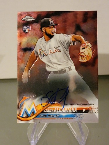 Sandy Alcantara 2018 Topps Chrome AUTO Rookie Autograph #RA-SA | eBay