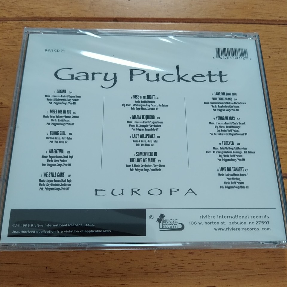 Europa by Gary Puckett CD [NEW SEALED] Case Cracked 642705007122| eBay