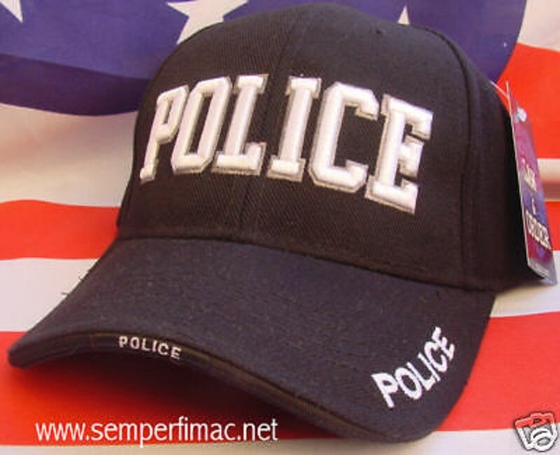 POLICE PD NEW HAT CAP BEANIE LAW ENFORCEMENT WOWH PIN UP GIFT CRIME CSI ...