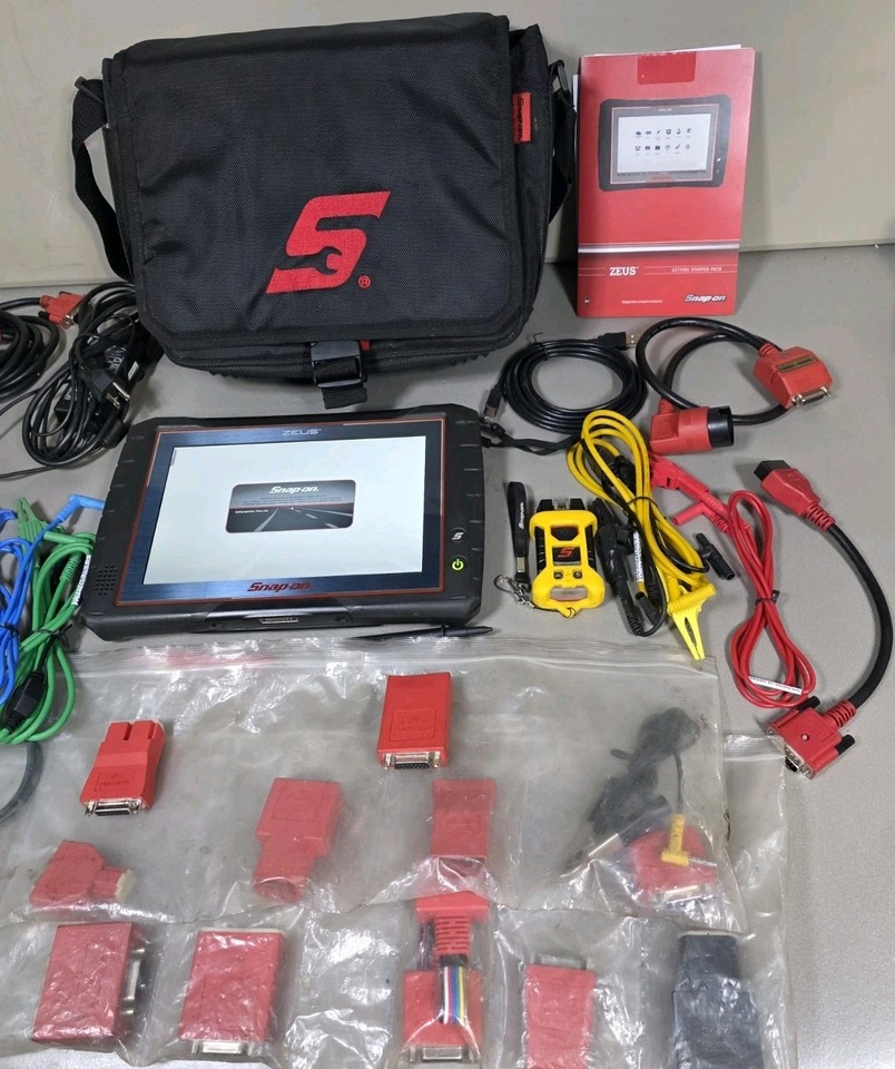 Snap On Zeus 20.4 EEMS342A Vehicle Scanner With Accessories 👍 | eBay