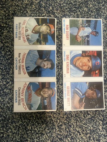 Baseball Sheets 2 Munson Bench Yaz Brett MLB | eBay