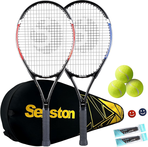 Tennis Rackets for Adults 27 Inch Unisex Tennis Racquets - 2 Player ...