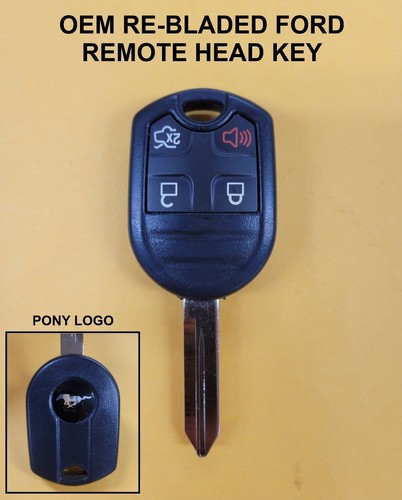 OEM Ford Mustang Re-Bladed Remote Head Key 164-R8087 5921186 Pony Logo ...