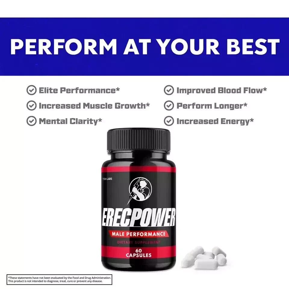 Erecpower for Men, Erec Power Advanced Formula Male Support Pills 60 ...
