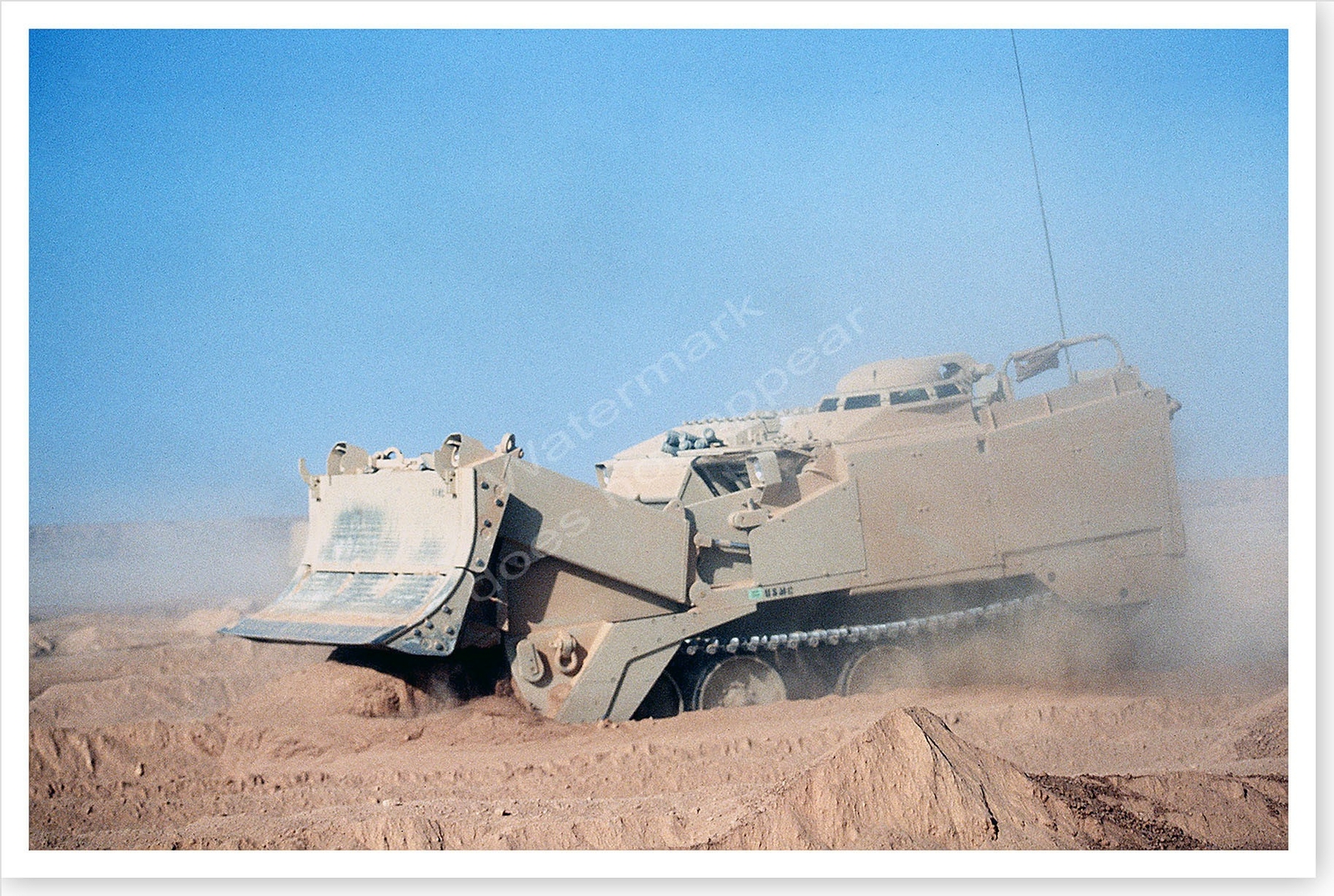 M-9 Armored Combat Earthmover 24th Infantry Division Desert Storm 8x12 ...