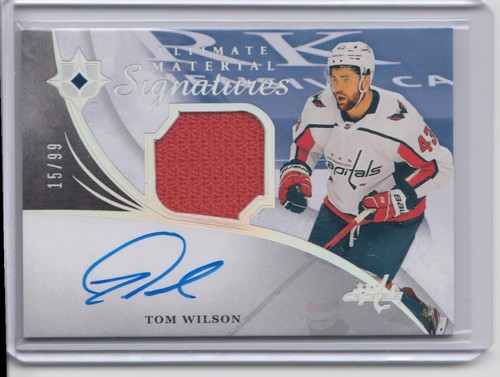 2020-21 Upper Deck Ultimate Collection Material Signatures Tom Wilson ...