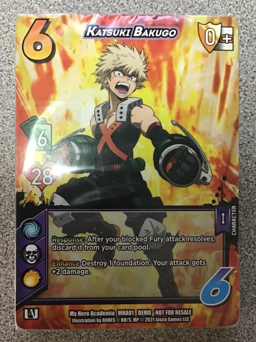 My Hero Academia Universus Katsuki Bakugo Starter Deck Promo Pack | eBay