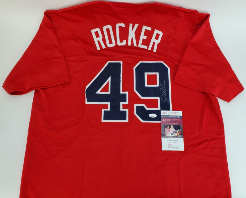 JOHN ROCKER ATL BRAVES Signed Custom XL 'CAPTAIN REDNECK' Jersey (JSA ...