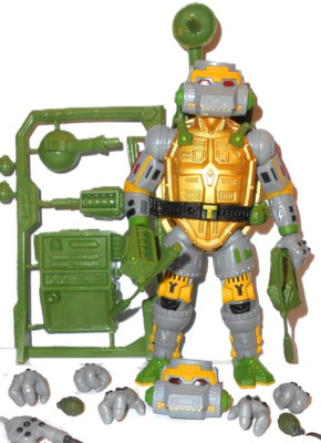 ULTIMATE Teenage Mutant Ninja Turtles 7 inch METAL HEAD Robot Complete ...