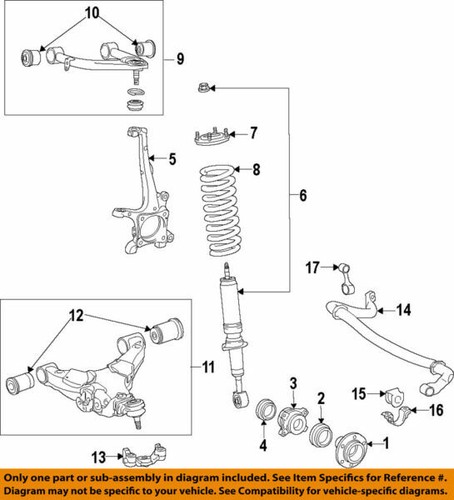 48609-60070 Toyota Support sub-assy, front suspension, rh 4860960070 ...