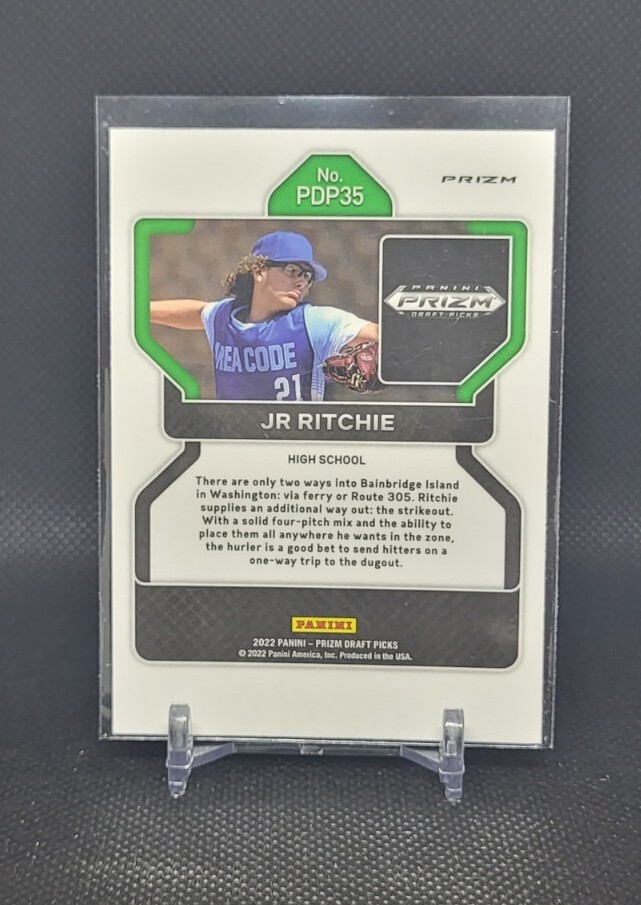 JR Ritchie 2022 Prizm Draft Picks Baseball Base Silver #PDP35- High ...