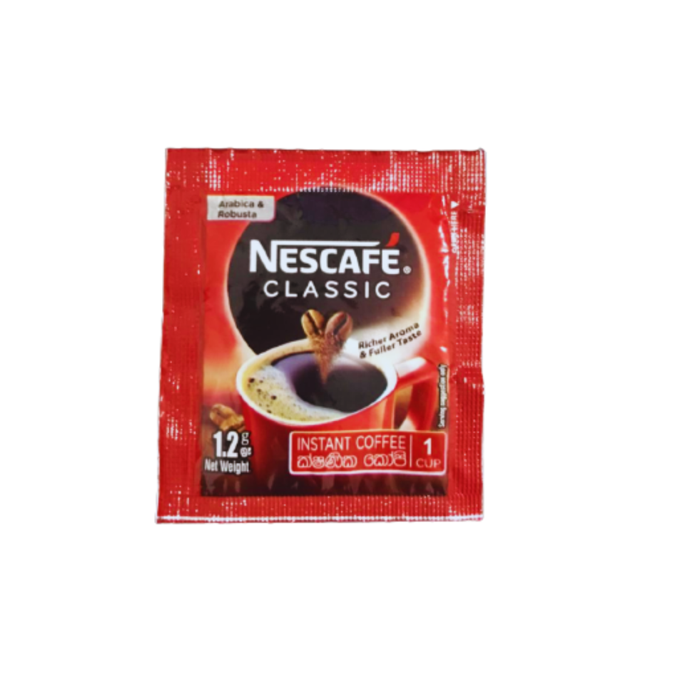 Nescafe Classic 100 Sachet Instant Coffee Powder Small packets New ...