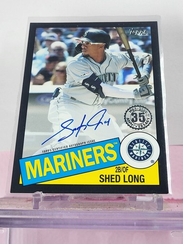 2020 Topps Update 1985 Topps Baseball Auto Black /199 Shed Long #85BA ...
