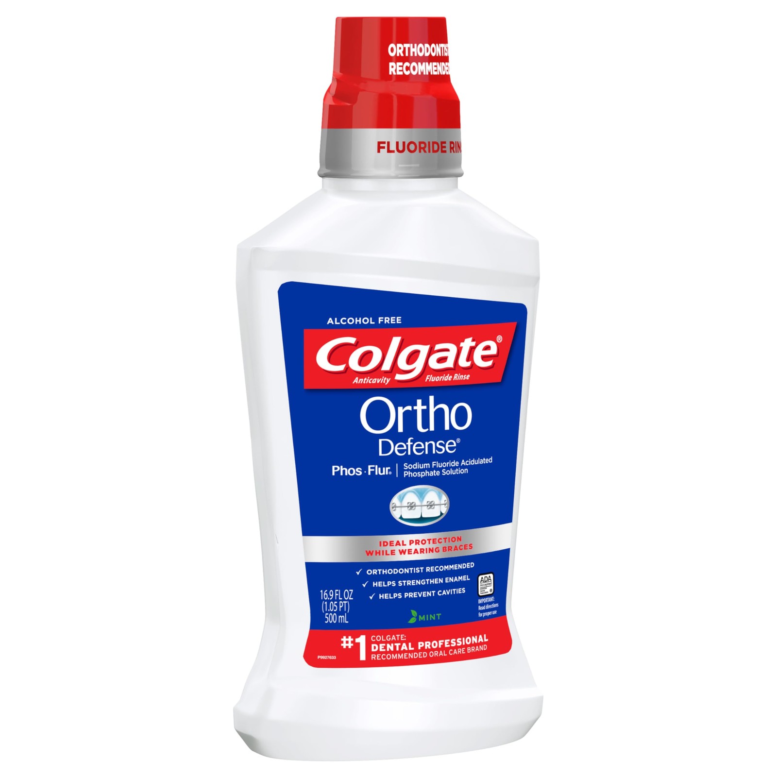 Colgate Phos Flur Anti Cavity Fluoride Rinse Cool MINT 16 Oz 473 Ml for ...