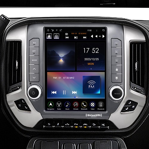 Android Tesla Vertical Screen GPS Radio For Chevy Silverado GMC Sierra ...