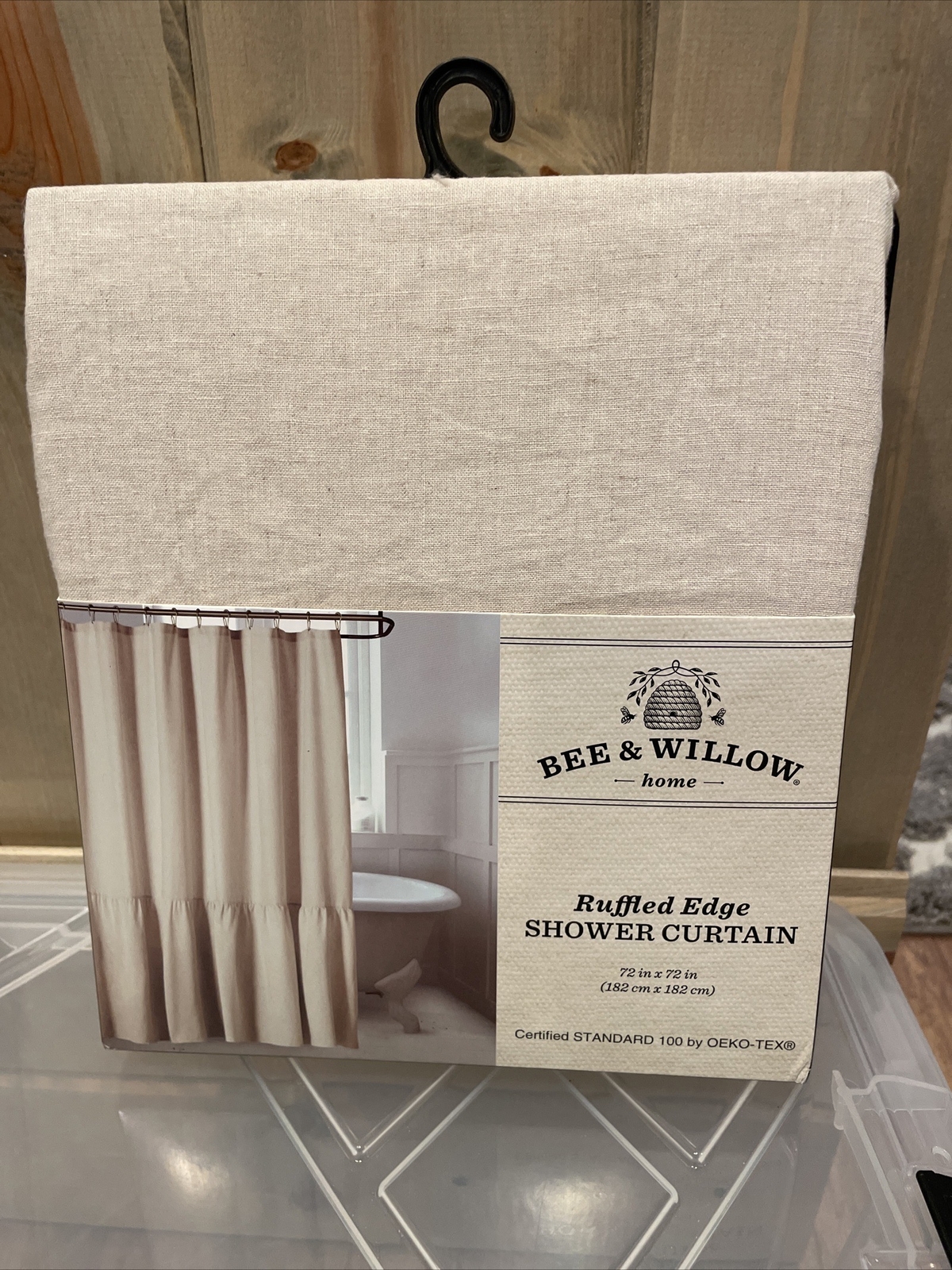 Bee And Willow Ruffled Edge Shower Curtain - 72" x 72" New | eBay