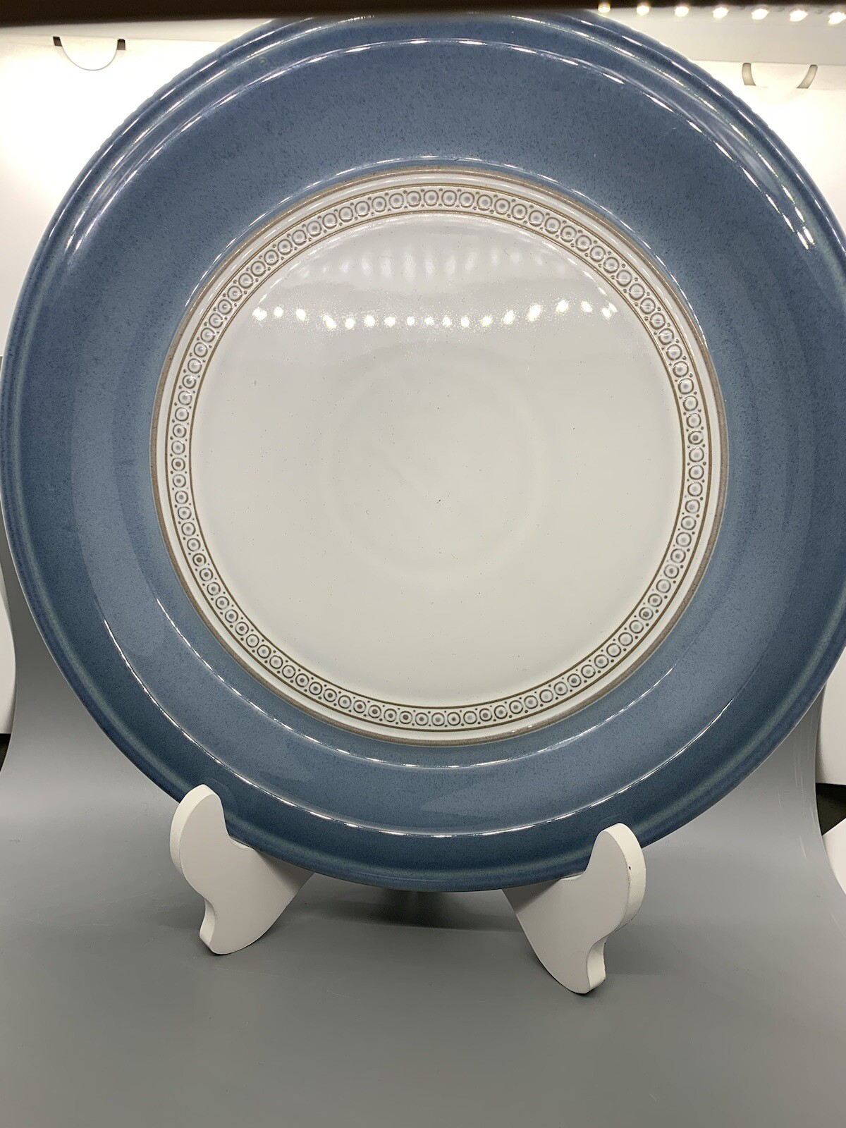 Denby English Stoneware Castile Blue 12" Round Chop Plate Serving ...