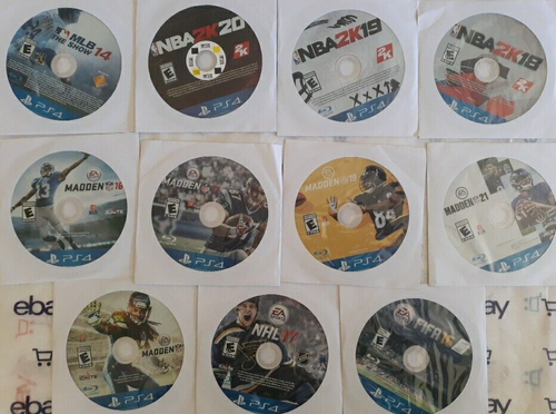 Madden NFL , NBA2K, MLB,NHL, FIFA – PlayStation 4 - 11 Video Games ...
