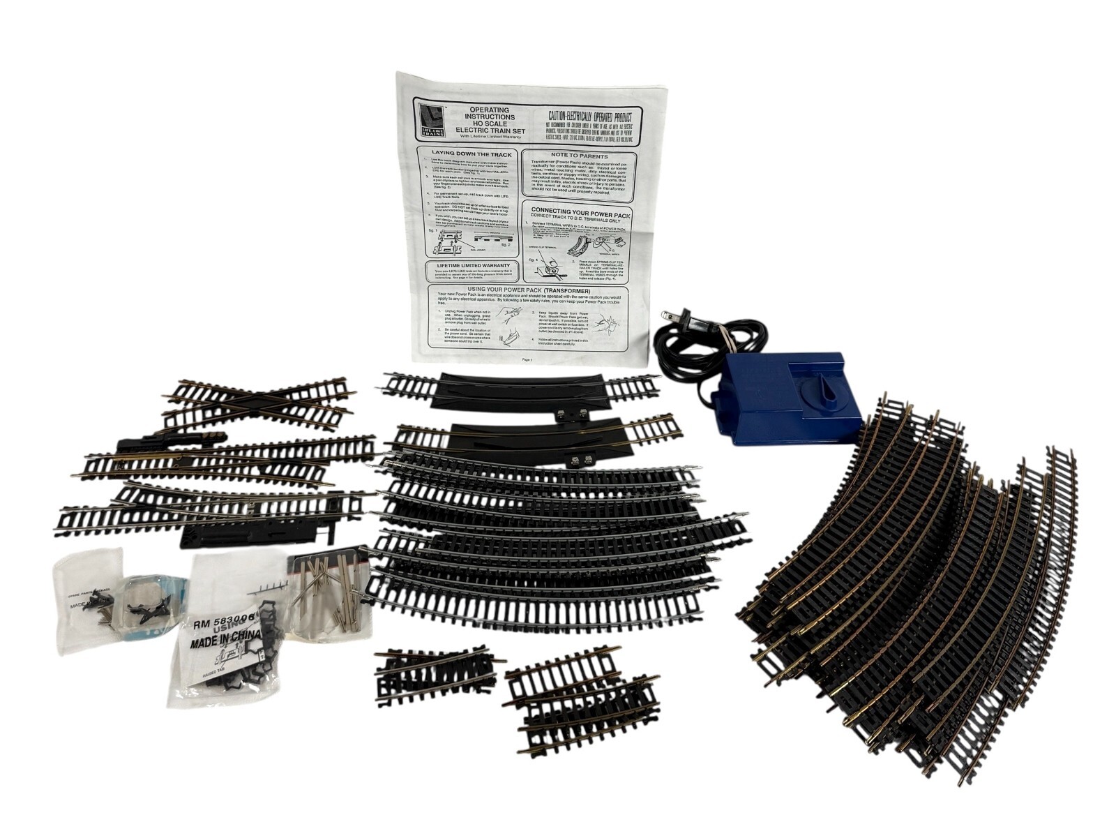 HO Scale Life-Like Track Lot Of 50 Track Pieces And Life-Like ...