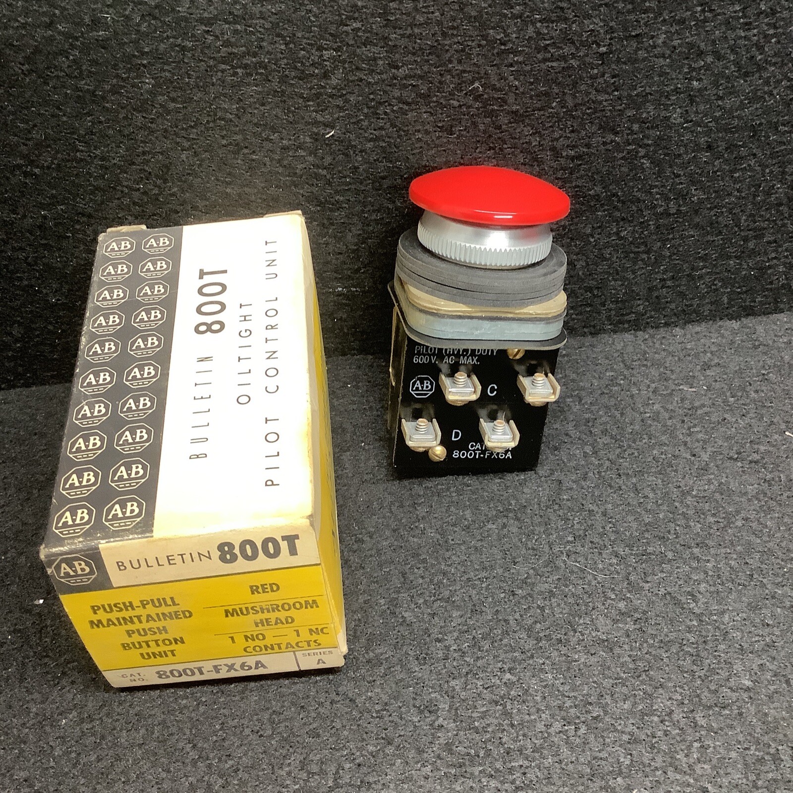 Allen-Bradley 800T-FX6A Red Ser A Push-pull Button (ST1234) | eBay