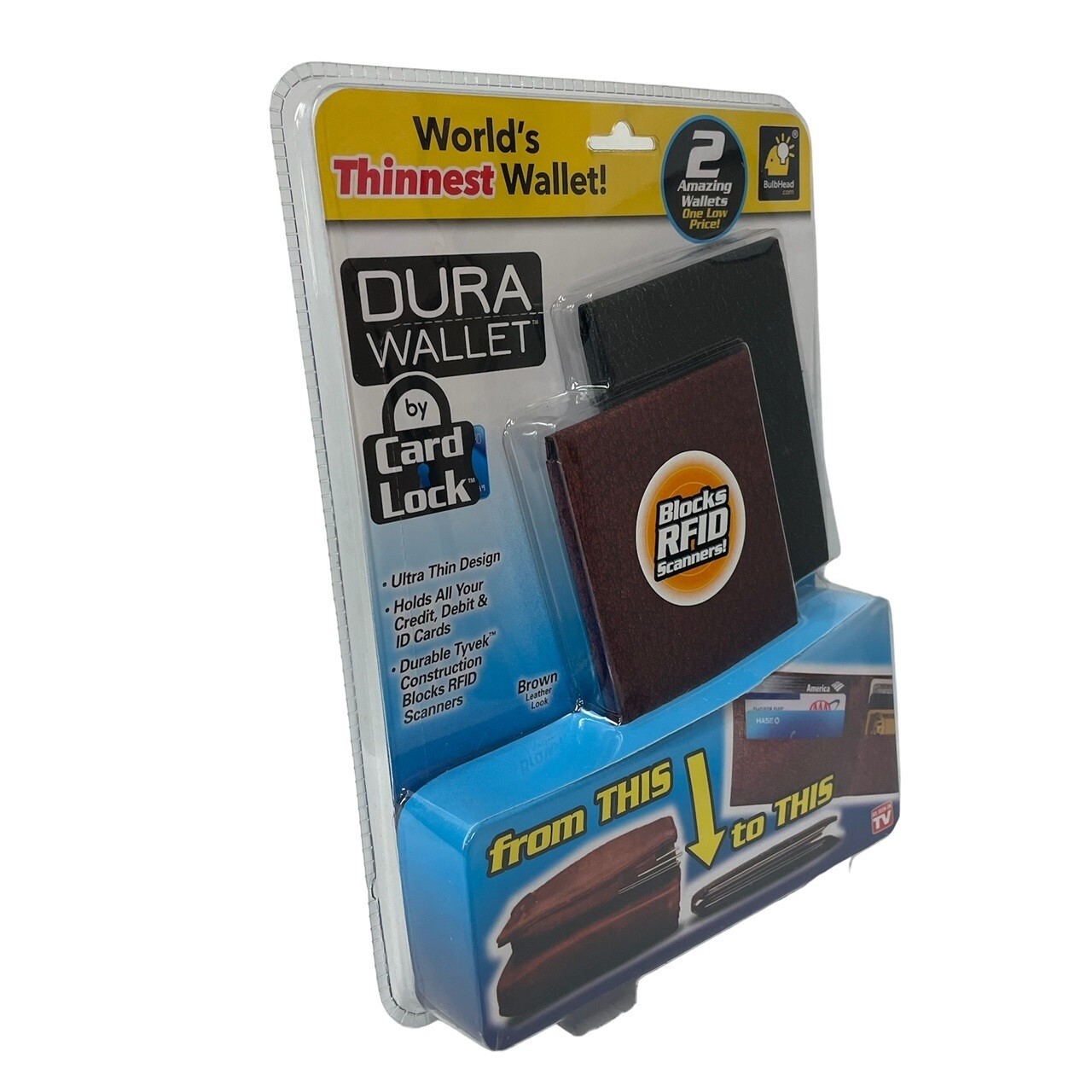 Dura Wallet by Card Lock Holds 16 Cards Durable Lightweight RFID ...