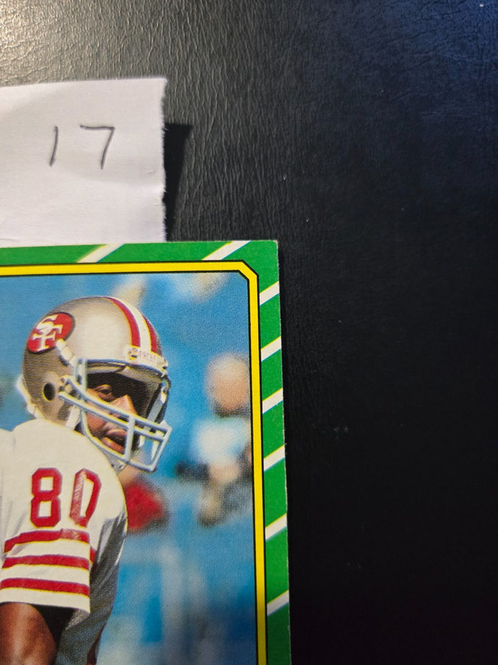 JERRY RICE ROOKIE 1986 TOPPS FOOTBALL #161 SAN FRANCISCO 49ERS 17 | eBay