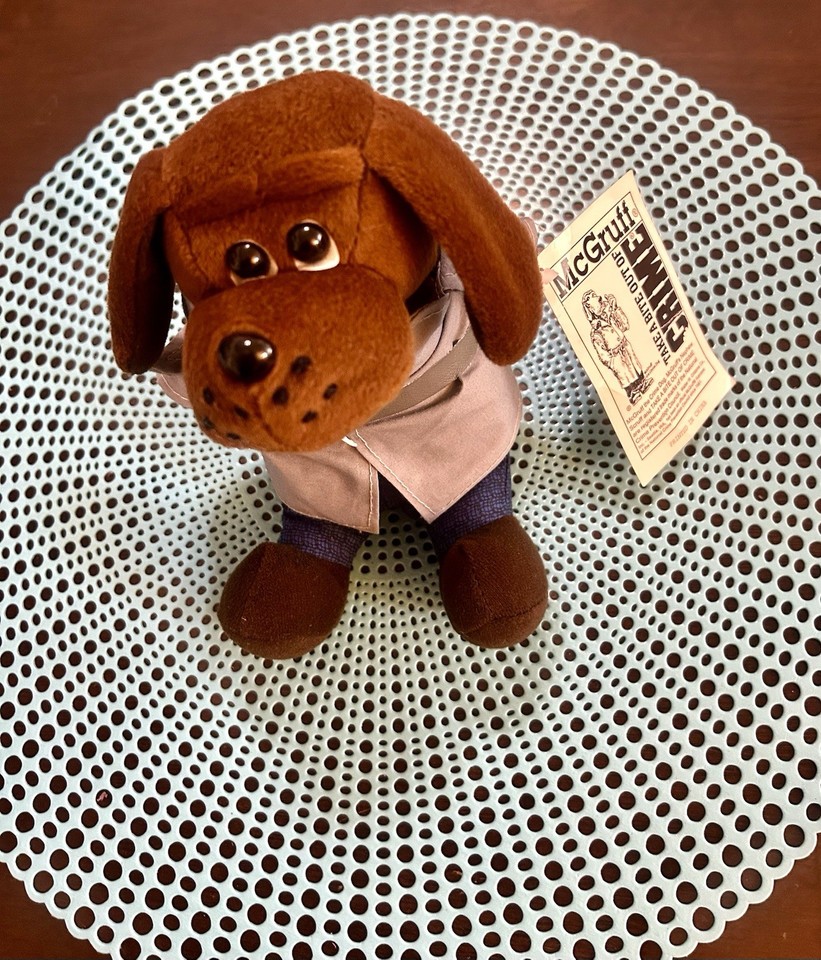 MCGRUFF Crime Dog Stuffed Doll With Tags Detective , 1980’s TV | eBay