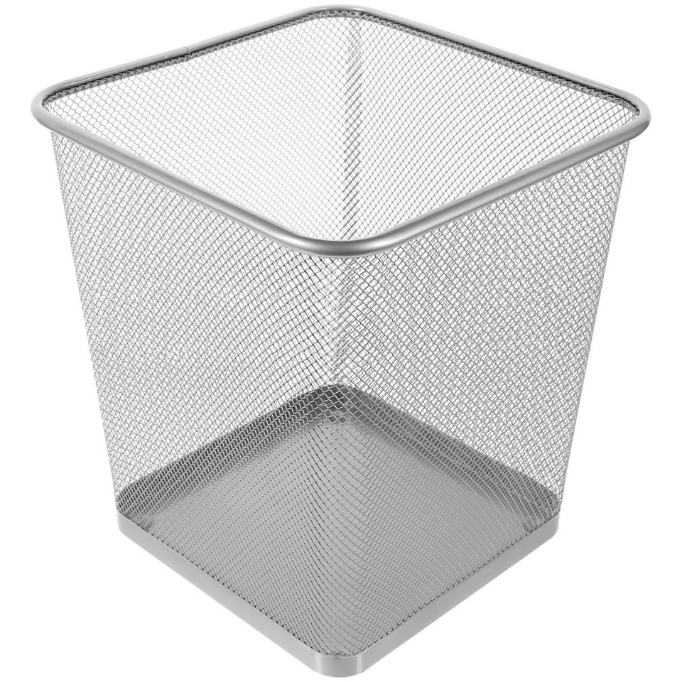 Mesh Design Ventilating Trash Bin Hollow Trash Can Bathroom Trash Can ...