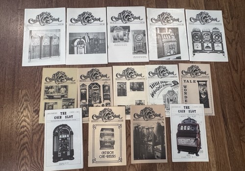 14 Issues Collectors Magazine THE COIN SLOT 1970s 80s Antique Slot ...