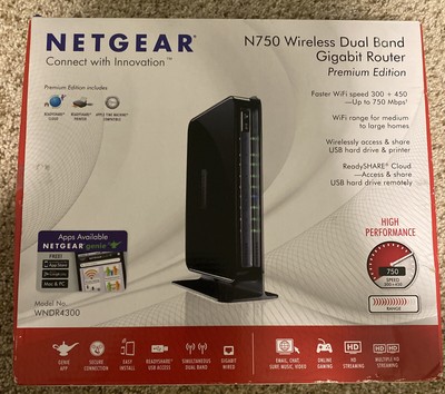 NETGEAR N750 Wireless Dual Band Gigabit Router (Model WNDR4300) | eBay