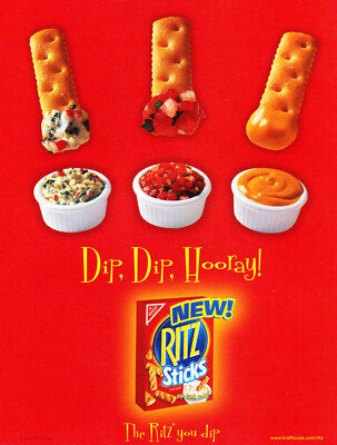 NABISCO AD #07 MAGAZINE promo AD 2004 RITZ STICKS | eBay