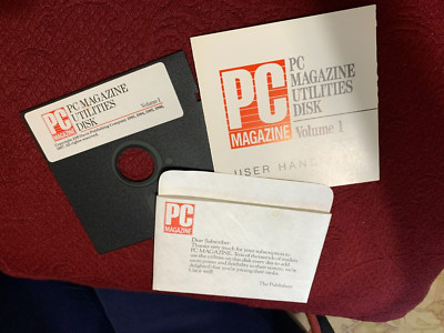 PC MAGAZINE UTILITIES DISK VOLUME 1 - 5.25 DISK - WITH USER HANDBOOK | eBay