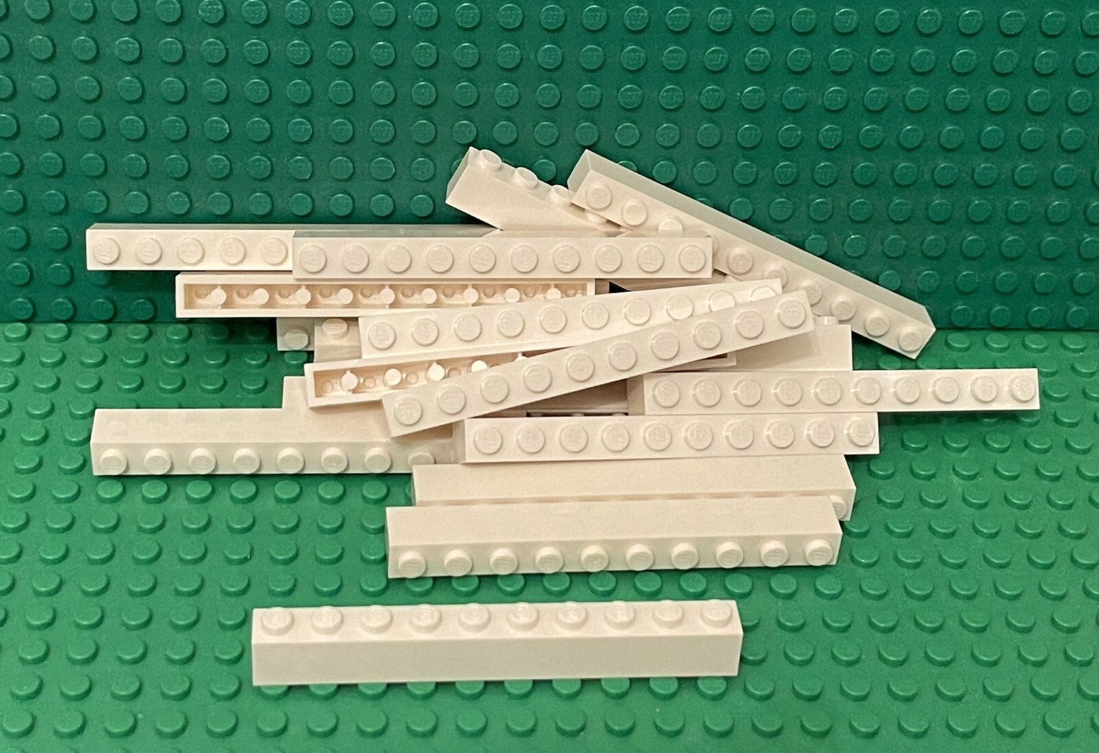 Lego 25 Pieces White 1x10 Brick Bulk City / Friends Building Bricks ...