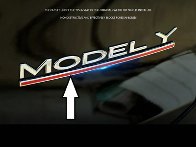 Tesla Model S, 3, X, Y Tailgate Rear Trunk Emblem Red Underline Badge ...