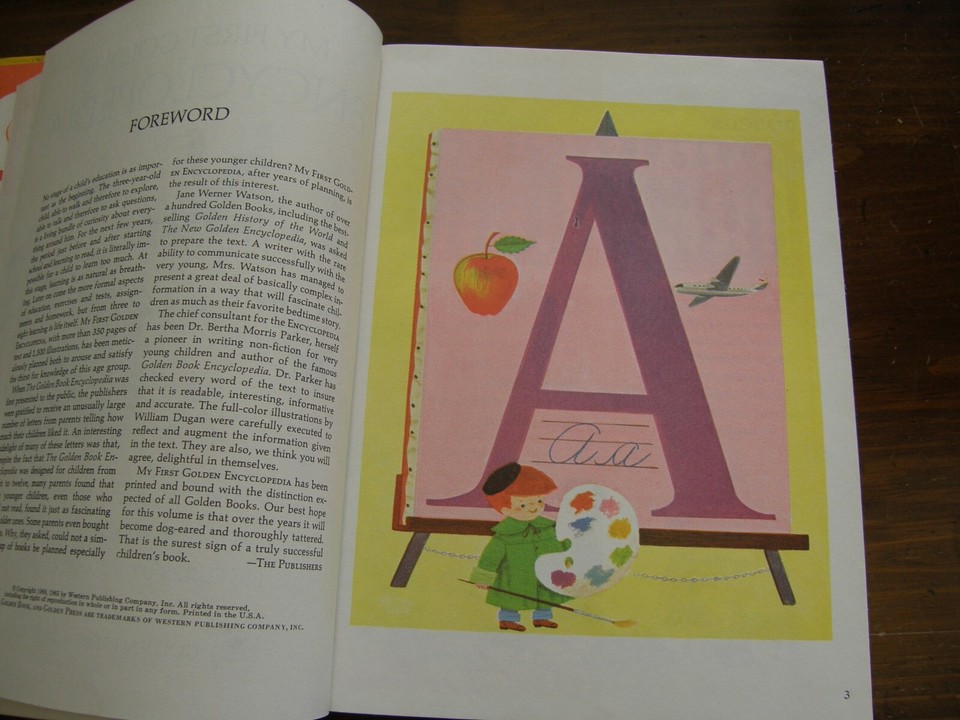 8848) My First Golden Encyclopedia A Golden Book by Jane Werner Watson ...