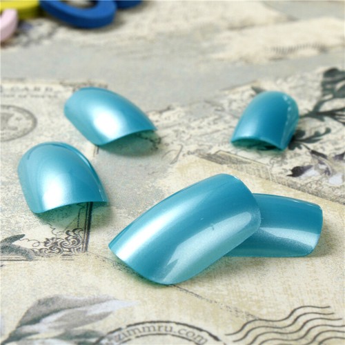 WHOLESALE 24pcs Full Cover False Nails Salon Artificial Fake Nail Art ...