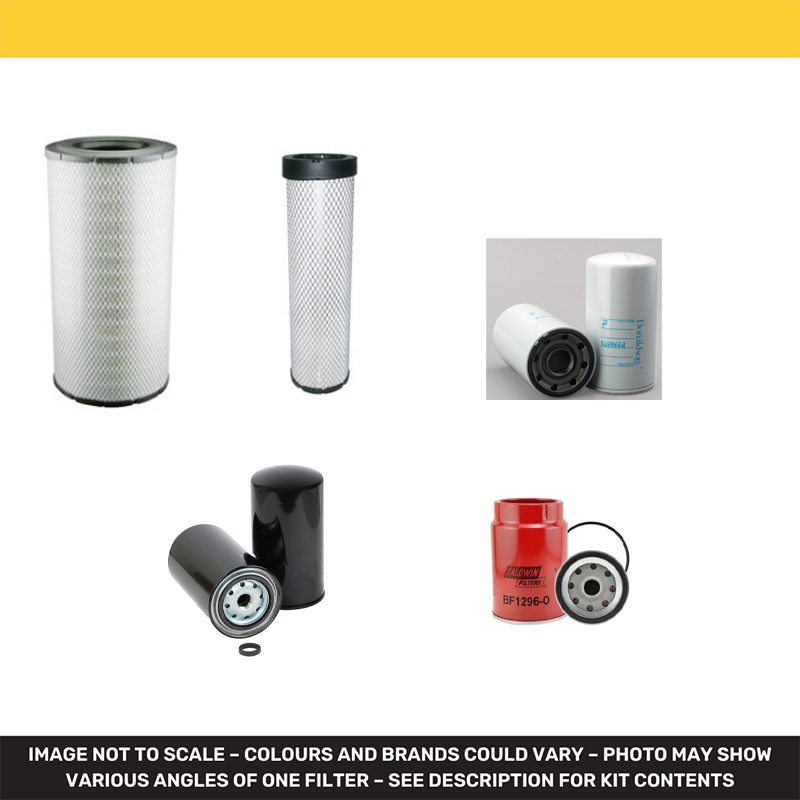Filter Kit Fits DOOSAN DX255LC-3 Air Oil Fuel w/doosan DL06K Eng ...