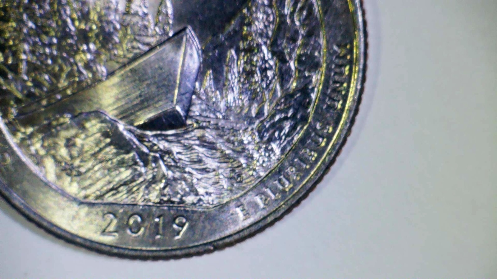 2019 P Quarter Error The River Of No Return Boater Half Masked and Die ...