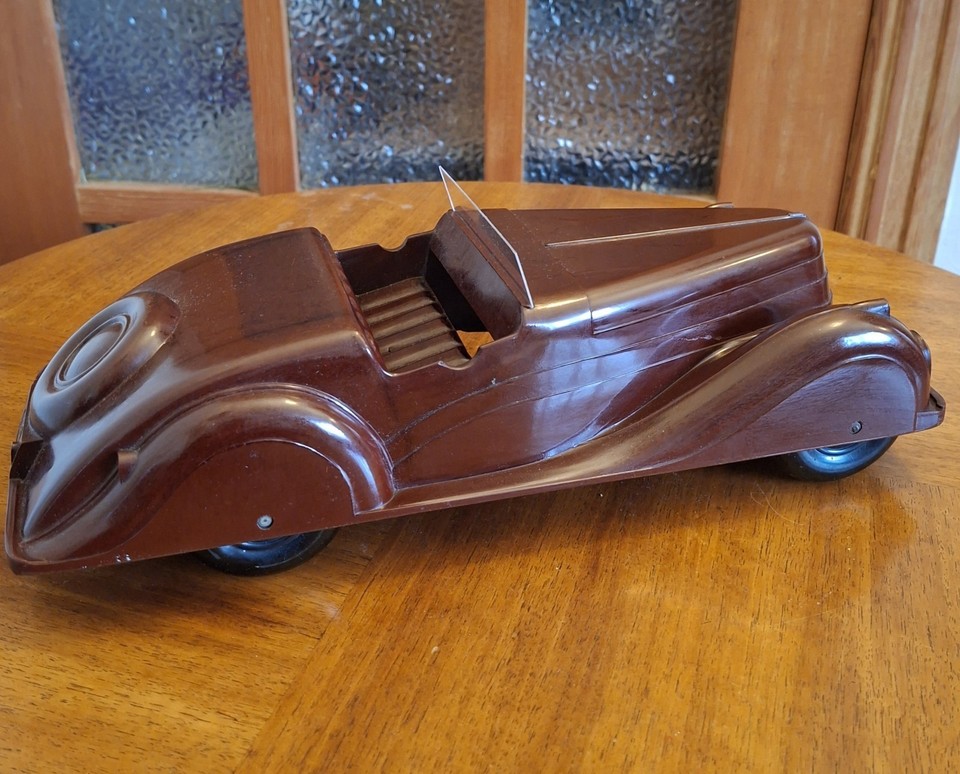 Art Deco Bakelite Open Touring Toy Car 34.5cm Long Rare English made by ...