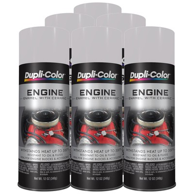 Duplicolor DE1615 (6-Pack), Engine Enamel Paint, Aluminum, 12 oz ...