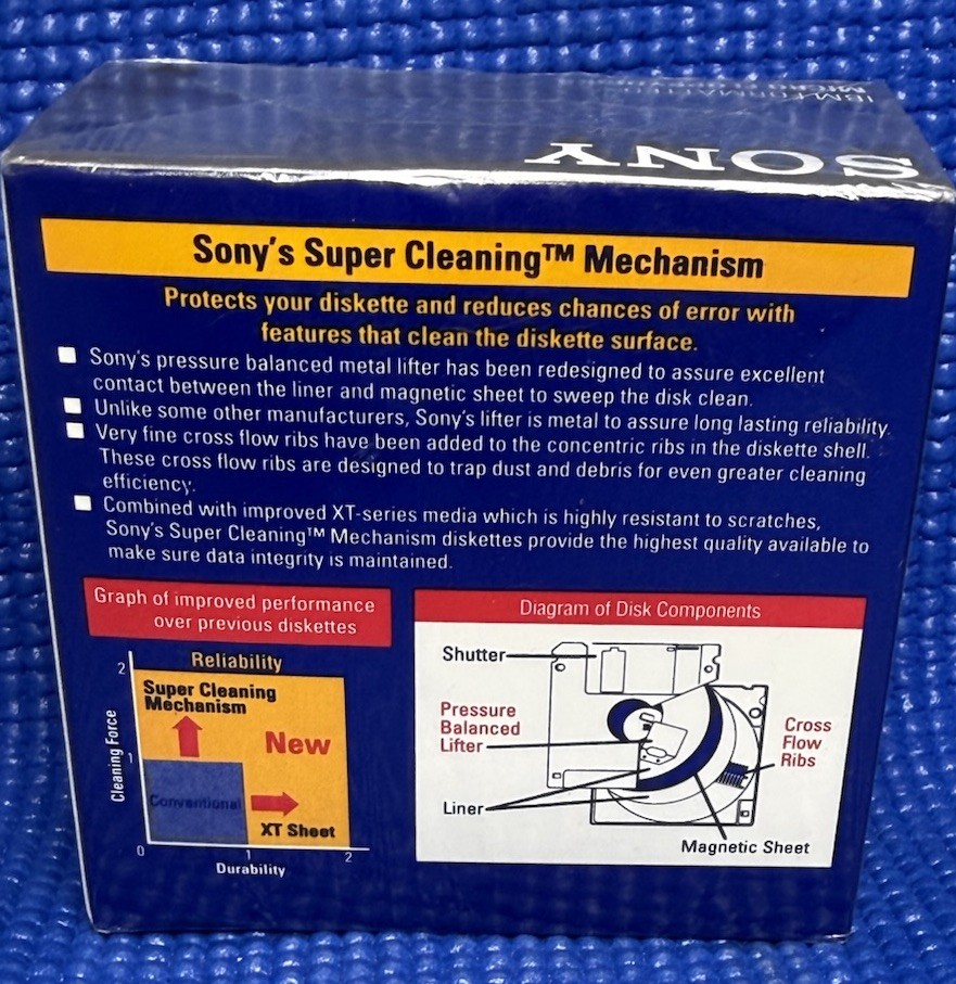 New Sealed 10 Pack SONY 3.5" Micro Floppy Disk 1.44MB Double Sided ...
