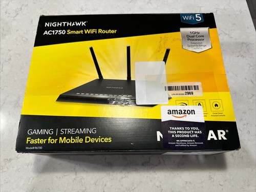 NETGEAR Nighthawk Smart Wi-Fi Router R6700 AC1750 Wireless Speed Up to ...