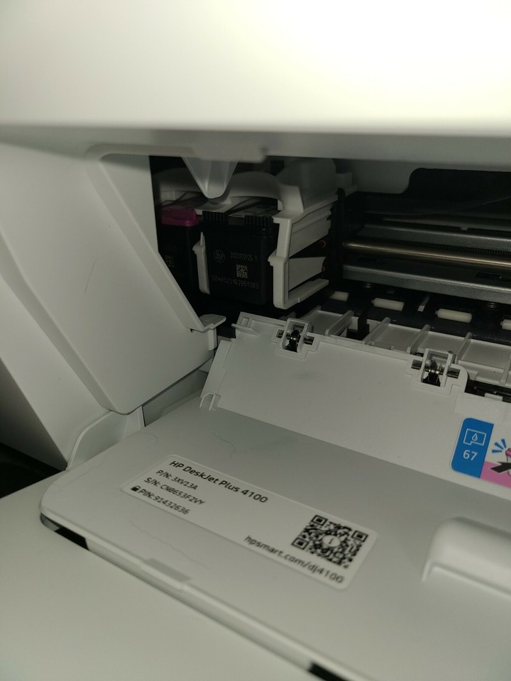 HP DeskJet Plus 4155 Wireless All-In-1 Instant Ink-Ready Inkjet Printer ...