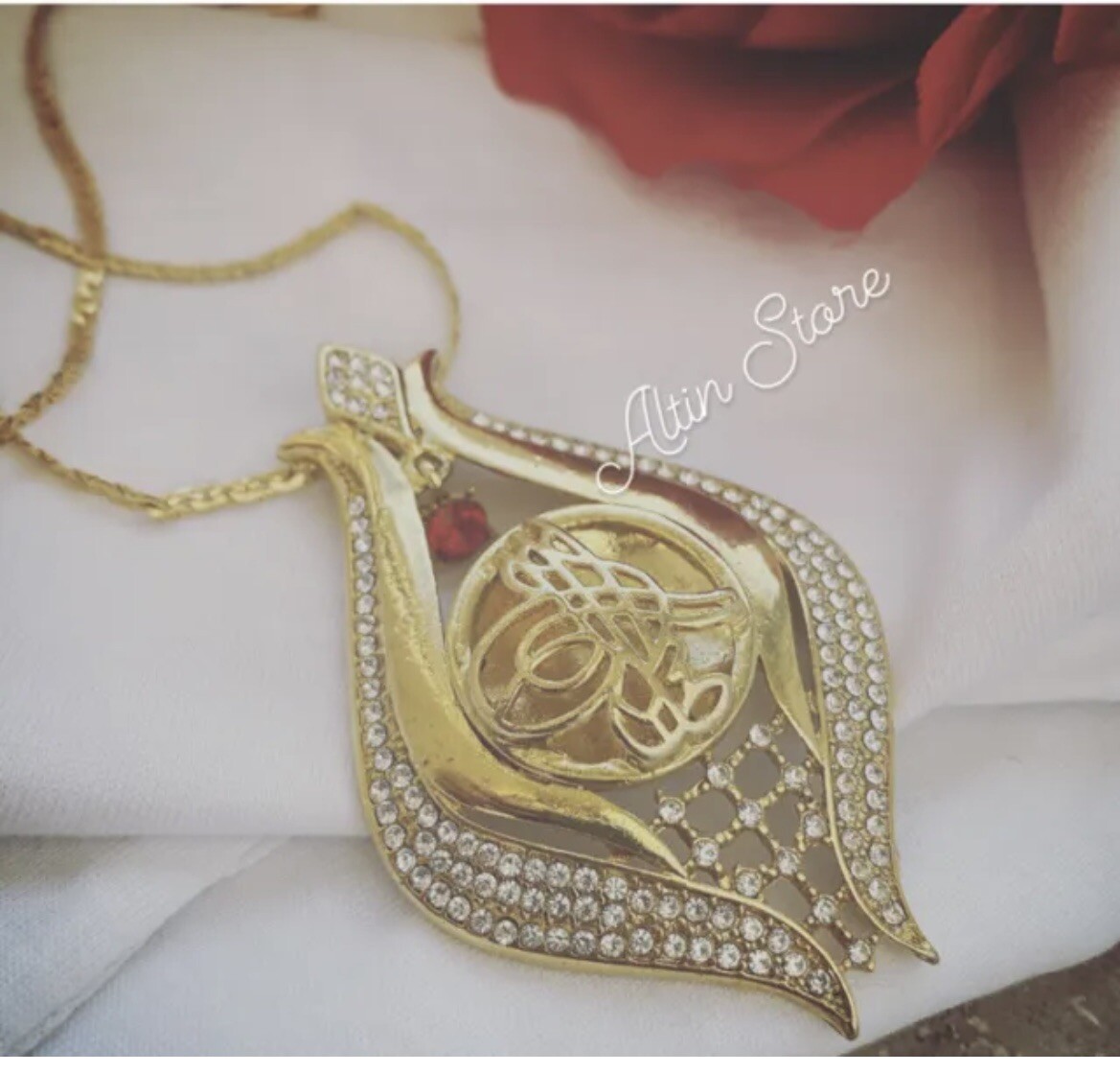Resat Anhänger Ceyrek 24 Karat GP Altin Gold Kette | eBay.de