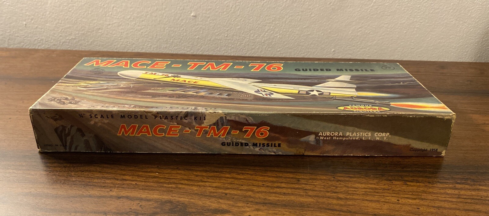Vintage 1958 Aurora 130-79 Mace-TM-76 Guided Missile Model Plane Kit 1/ ...