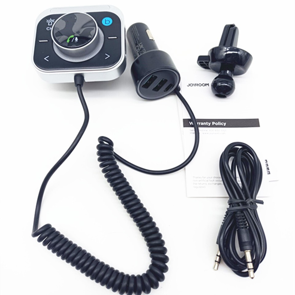 Bluetooth FM Transmitter Car Radio USB Fast Charger Adapter MP3 Player ...