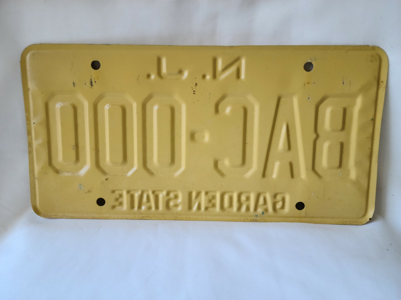 Vintage 1990 New Jersey Sample License Plate 1021 | eBay