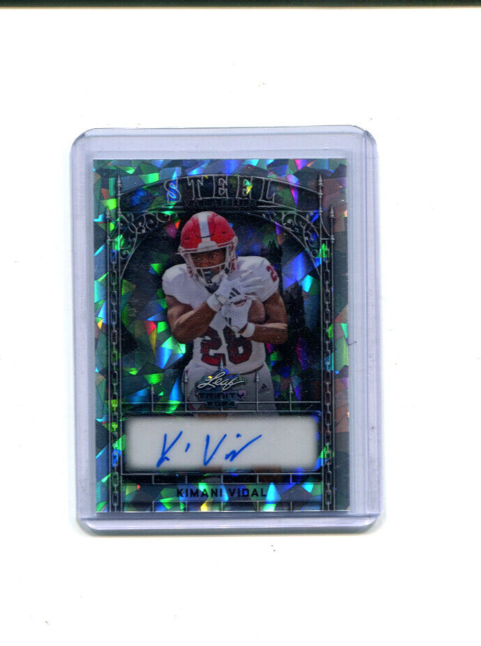 2024 Leaf Trinity Autographs Steel Valadium Kimani Vidal Rookie Auto 2/ ...
