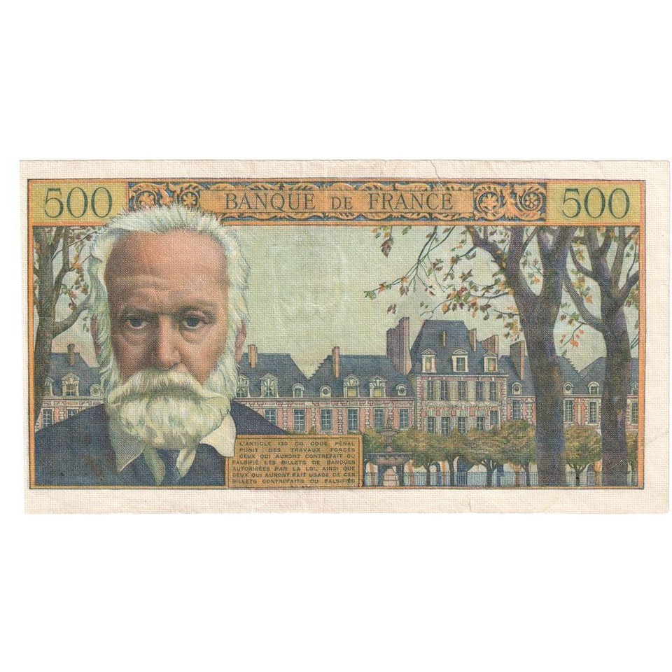 France, 500 Francs, Victor Hugo, 1955, U.57, TTB, Fayette:35.4, KM:133a | eBay